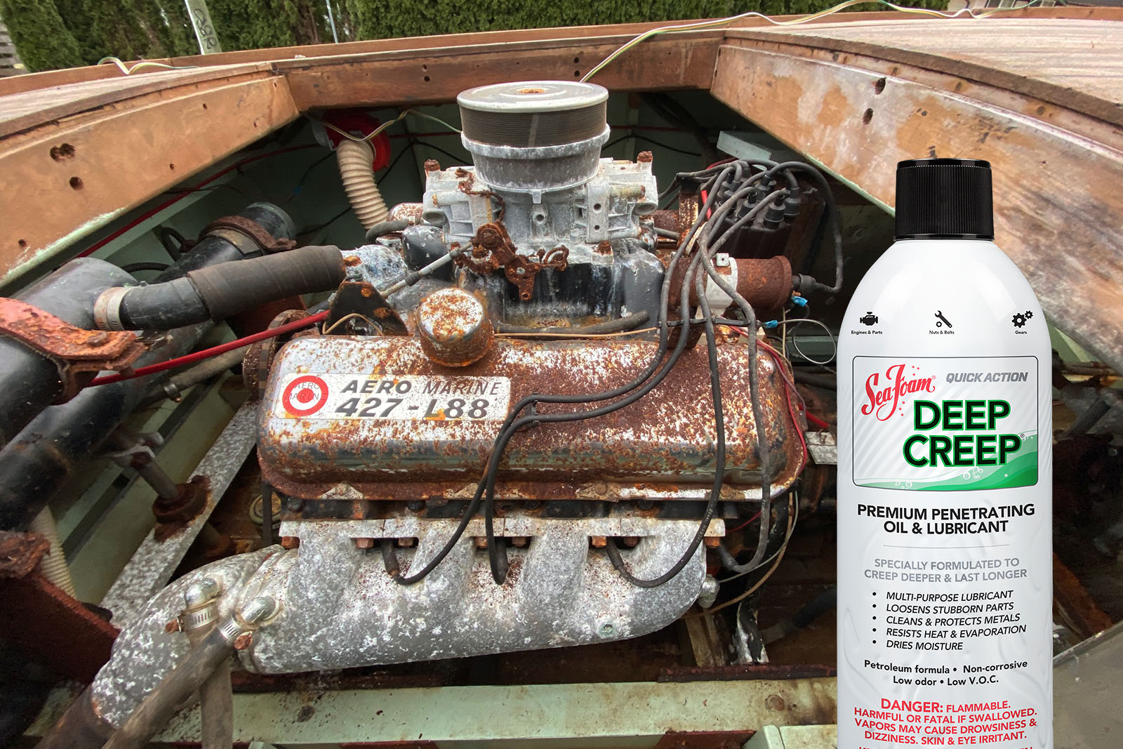 Deep Creep Saves a Rare “Barn Find” Boat Project - Sea Foam International